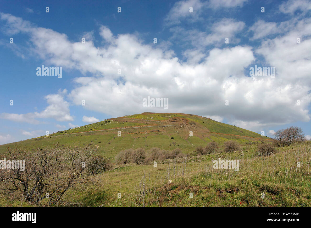The Golan Heights Mount Bental a non active volcano in the northern ...