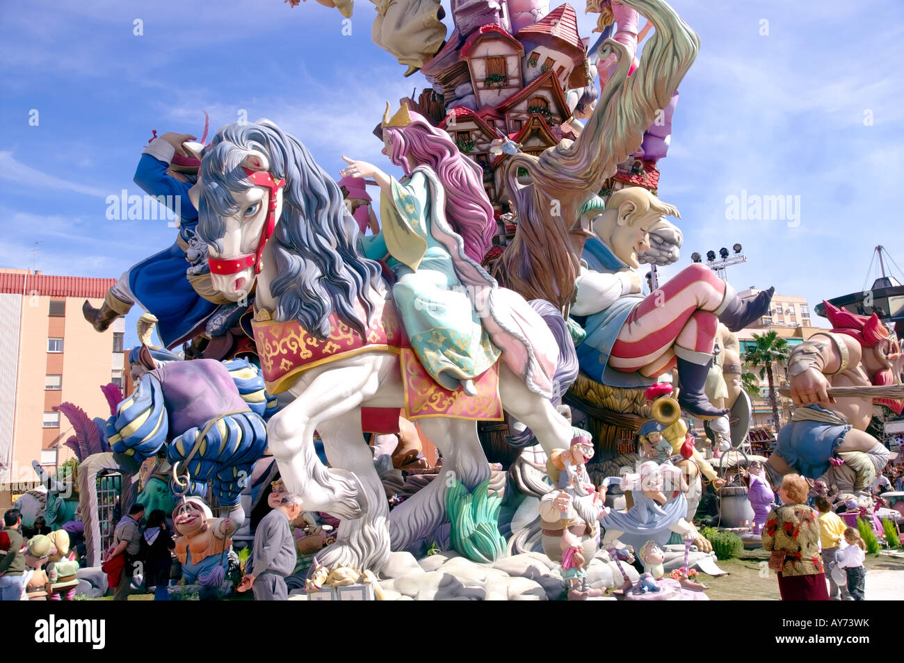 Las Fallas, Valencia's biggest festival Stock Photo - Alamy