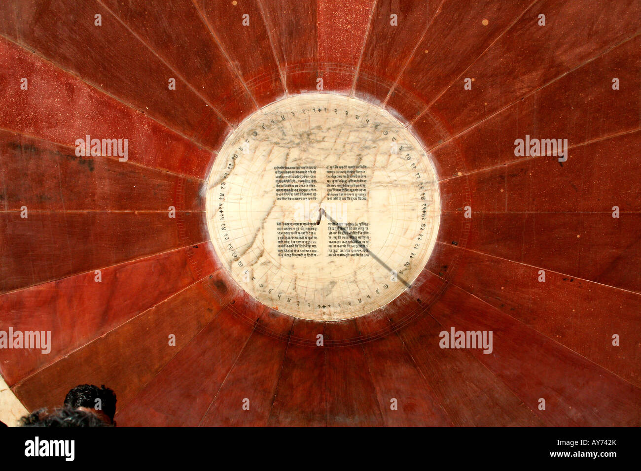 Sundial at Jantar Mantar - commissioned by Maharaja Man Singh. Position ...