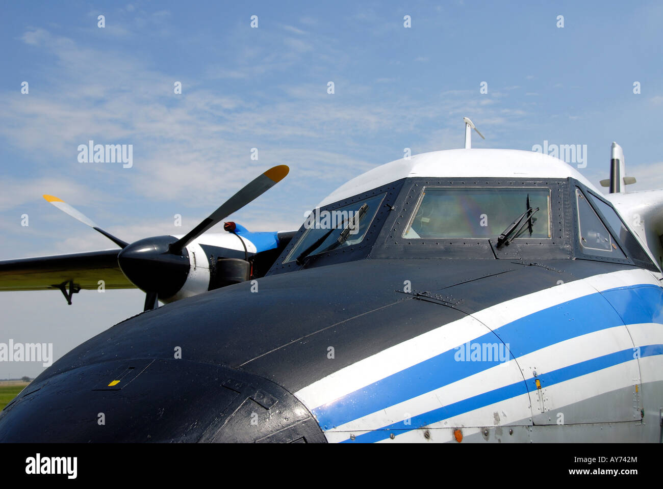 Small old aircraft close-ups Stock Photo - Alamy