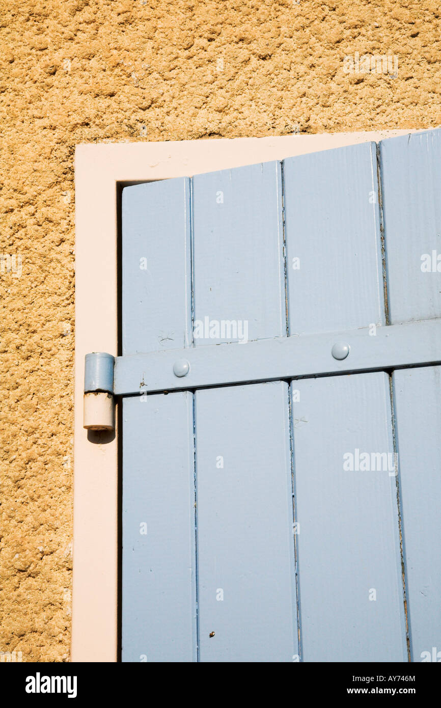 Close up on window shutters in Provence Stock Photo - Alamy