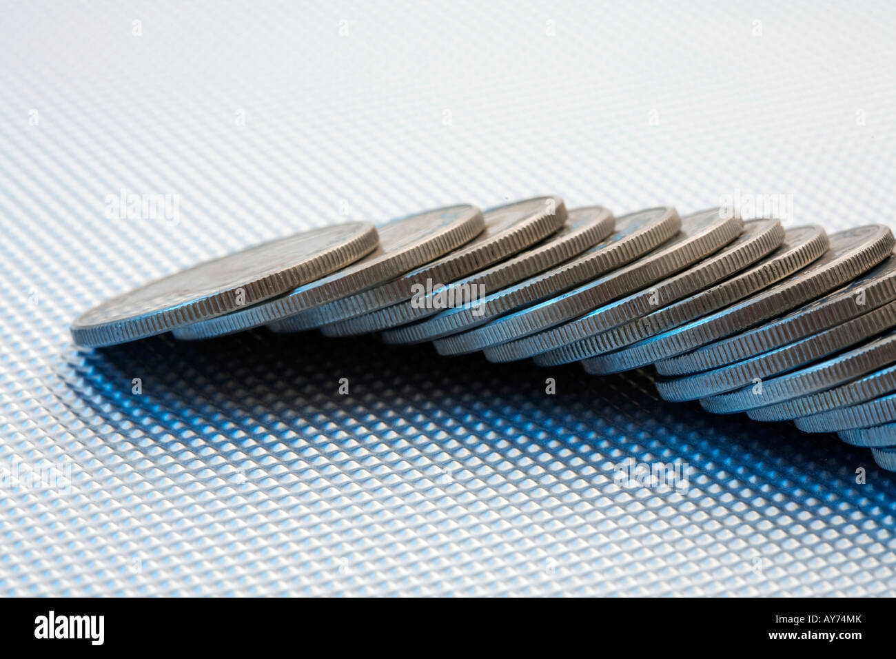 Stack of money coins Stock Photo - Alamy