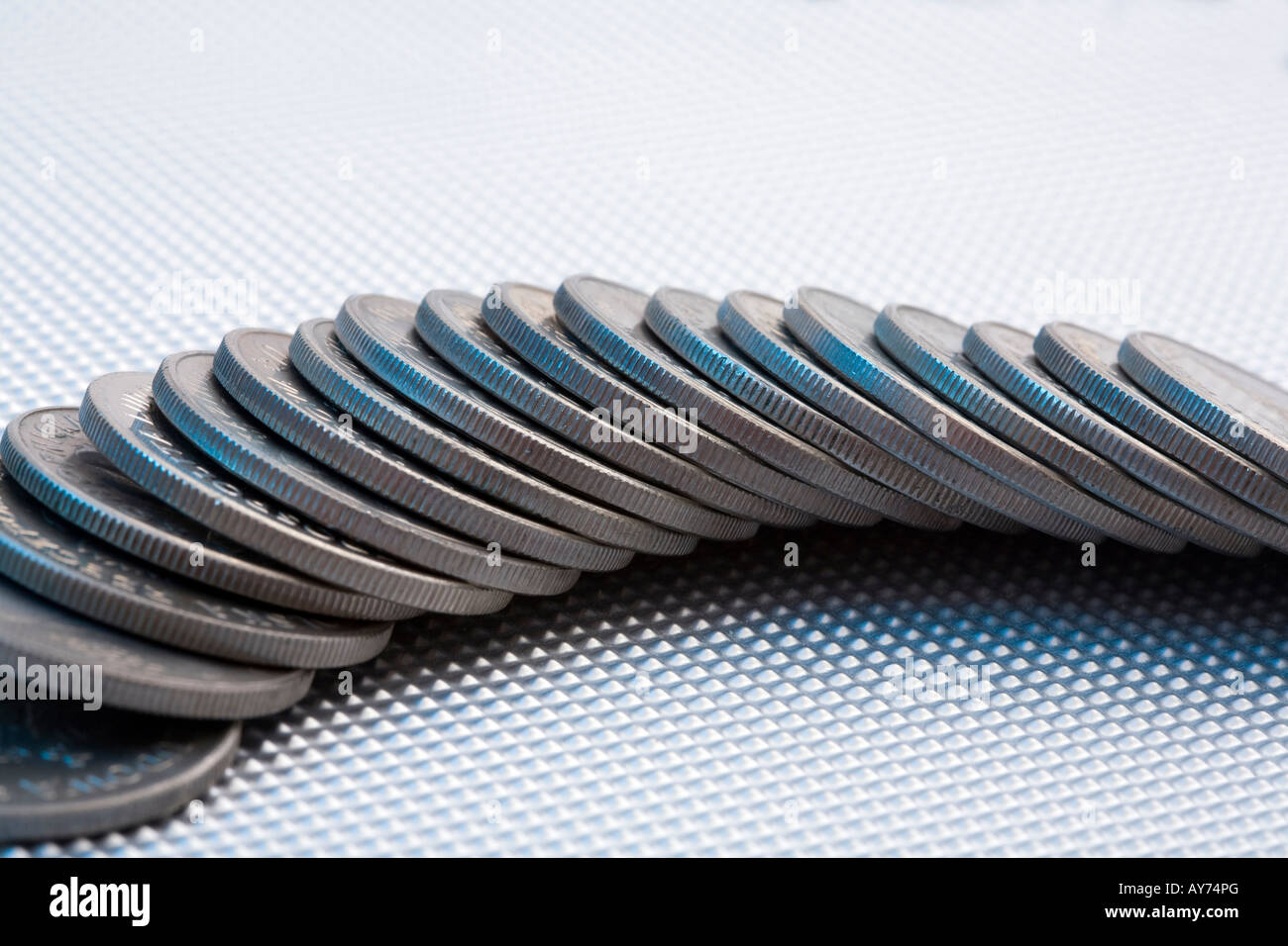 Stack of money coins Stock Photo - Alamy