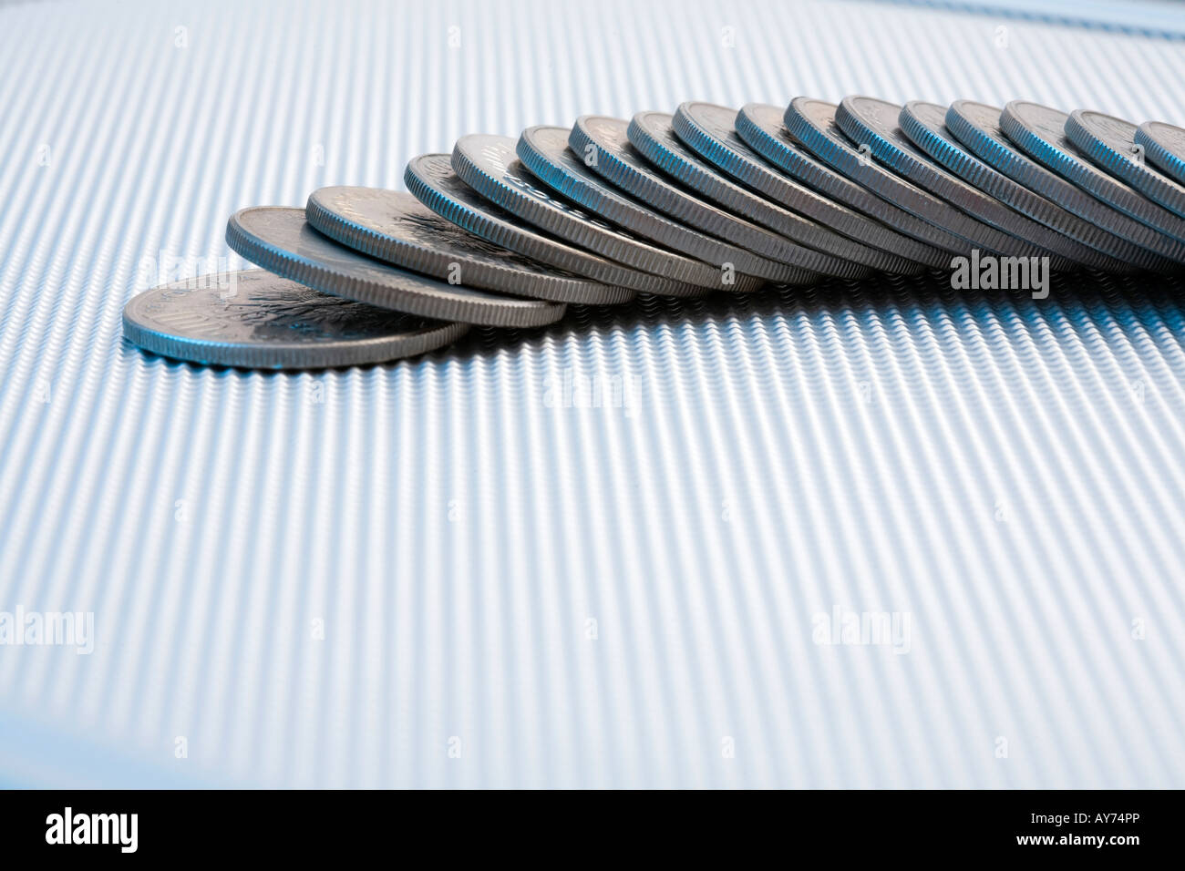 Stack of money coins Stock Photo - Alamy