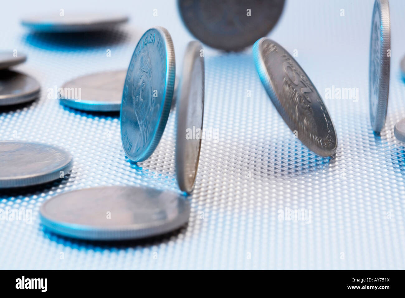 Stack of money coins Stock Photo - Alamy