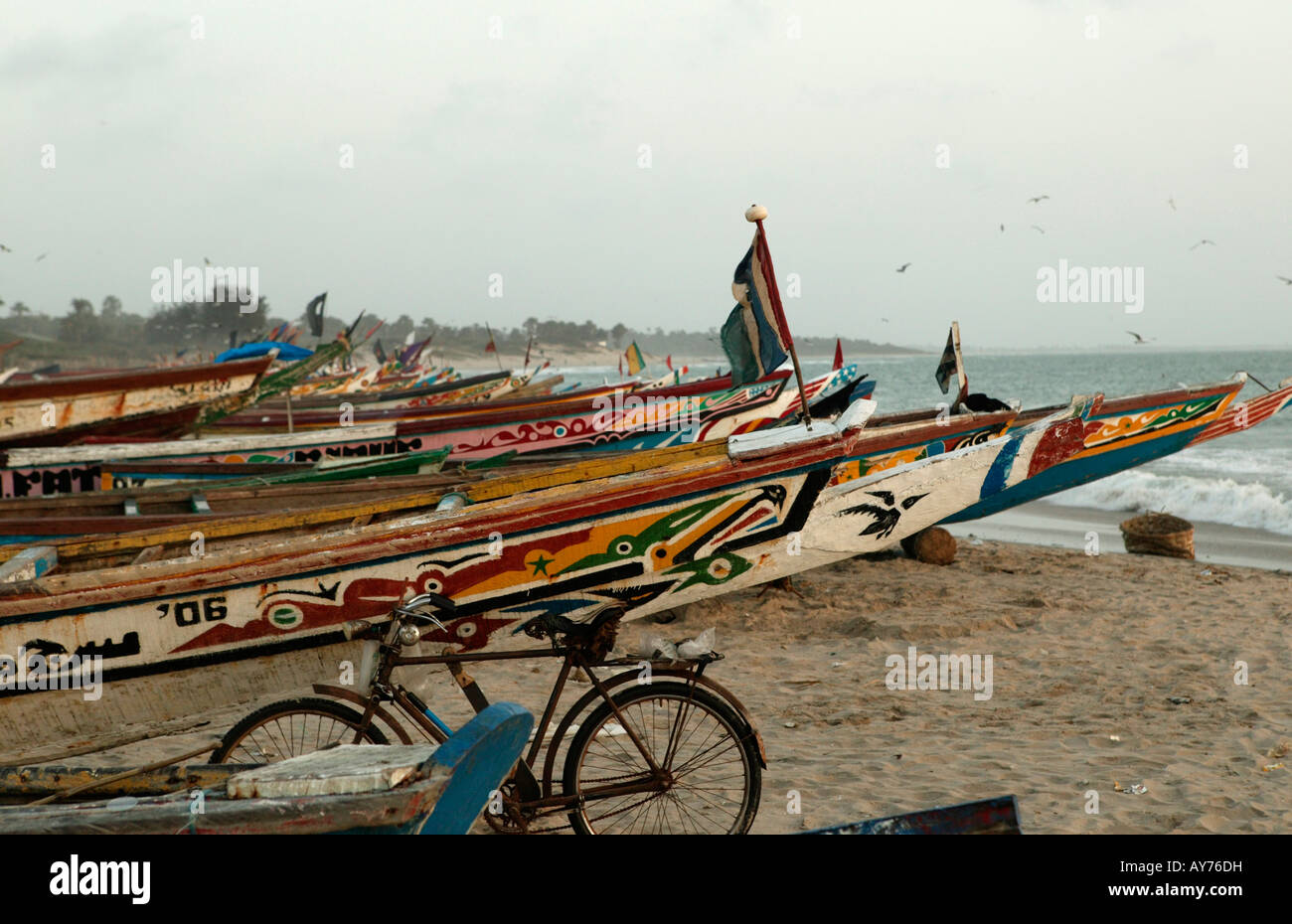 Gunjur beach The Gambia West Africa Stock Photo - Alamy