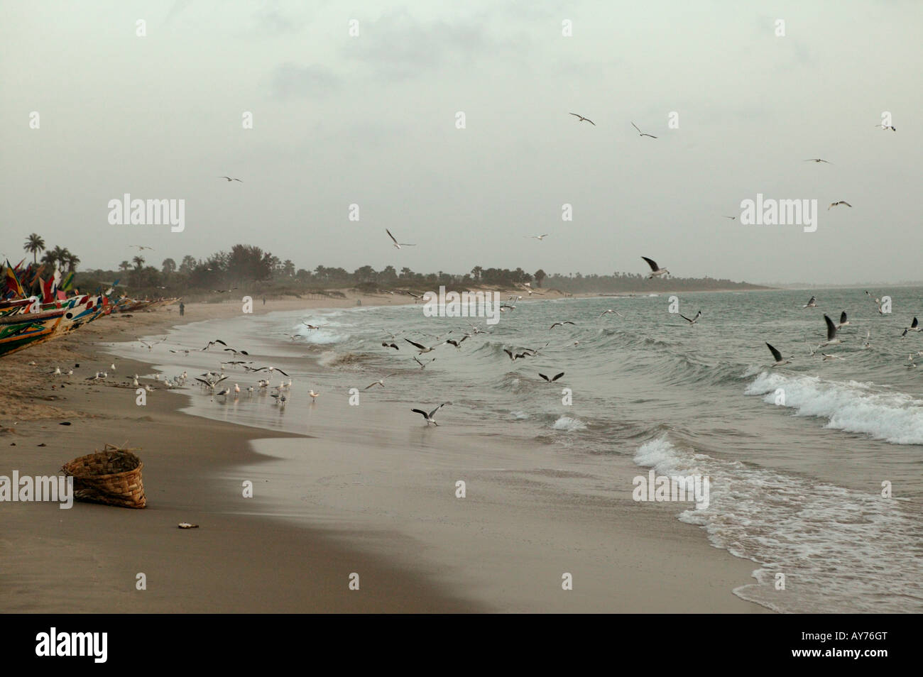 Gunjur beach The Gambia West Africa Stock Photo - Alamy