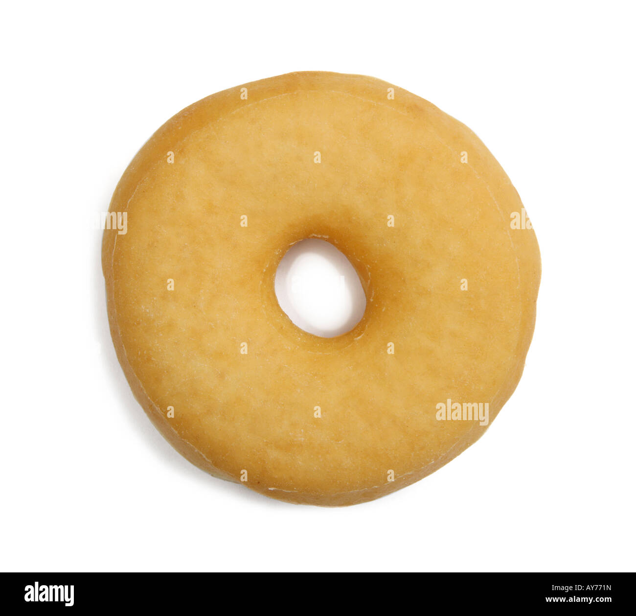 Juicy round doughnut isolated on white background Stock Photo - Alamy