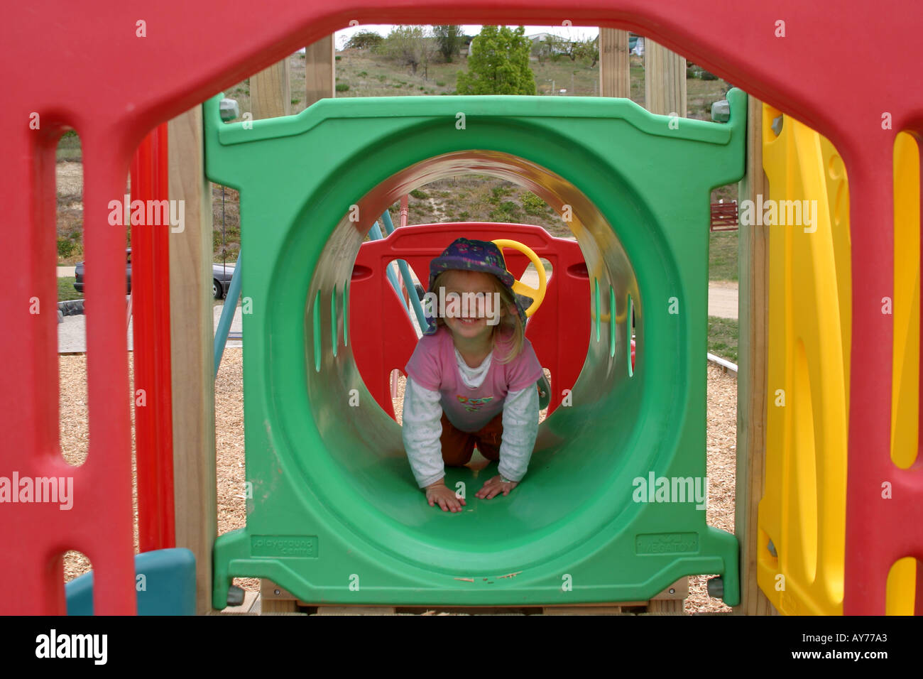 Child at Playground Stock Photo - Alamy