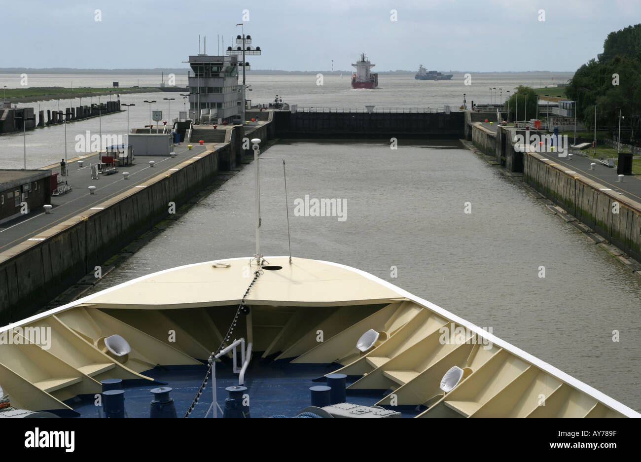Brunsbuttel lock of the kiel canal hi-res stock photography and images ...