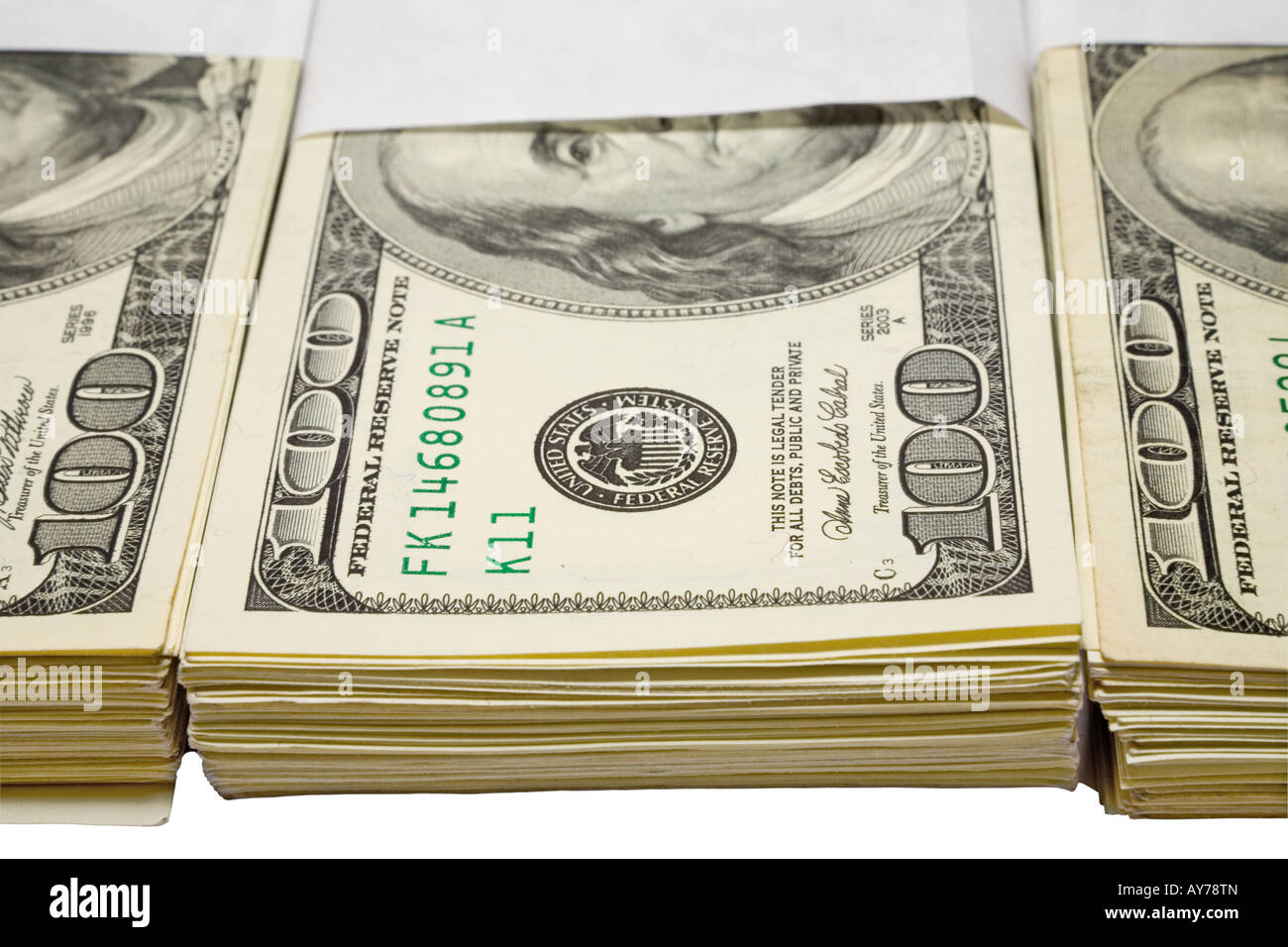 the some thousands US dollars heap with clipping path Stock Photo - Alamy