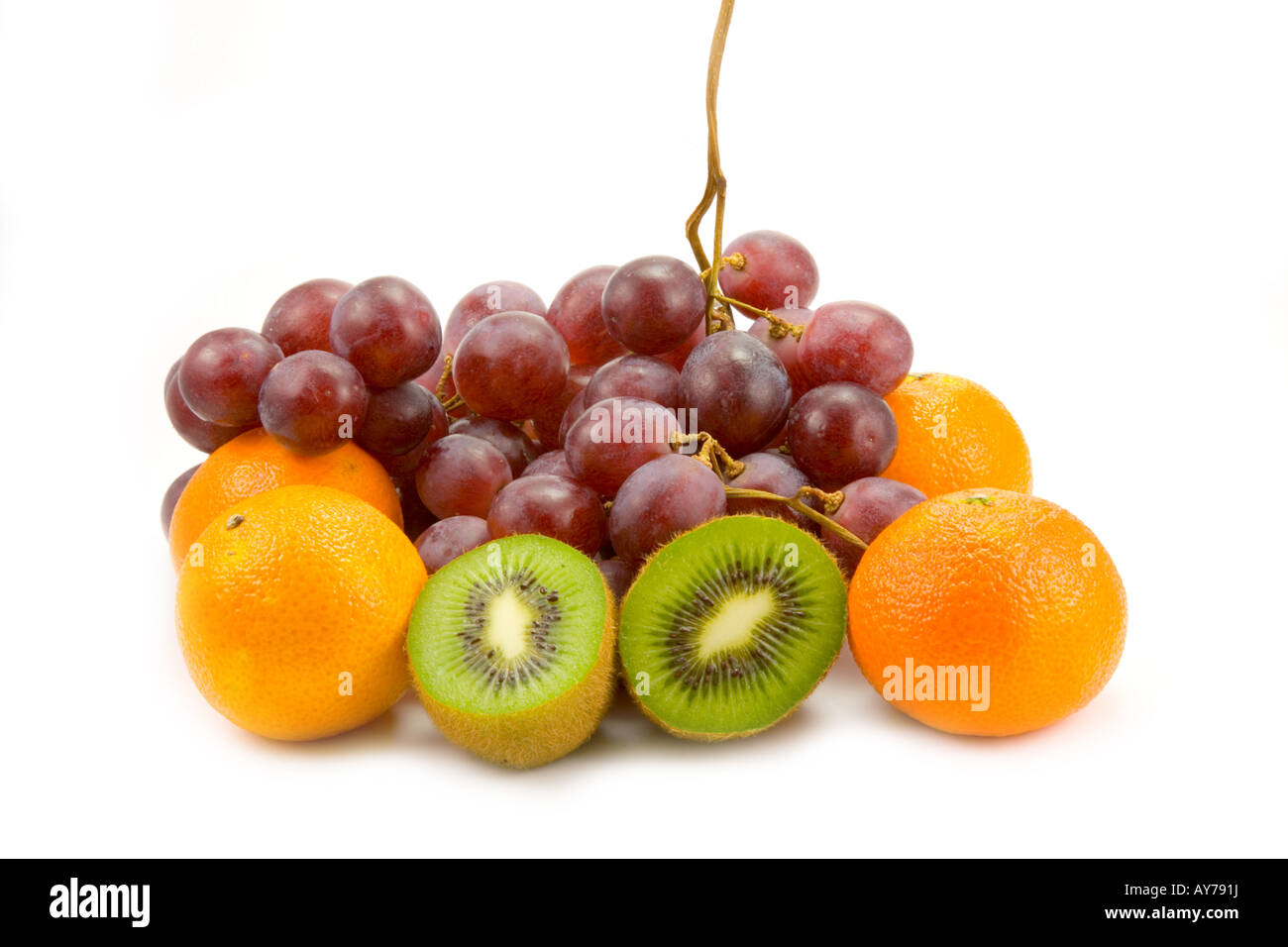 the fruits on white background with shadow Stock Photo - Alamy