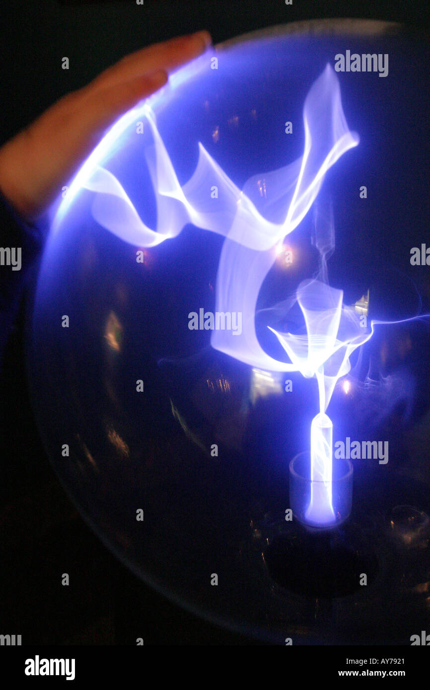 Plasma Static Electricity Glass Ball Stock Photo Alamy, 59% OFF
