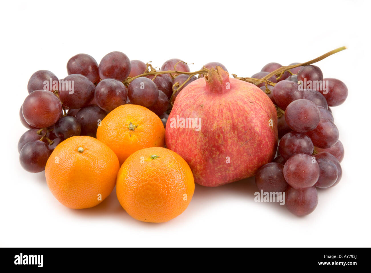 the fruits on white background with shadow Stock Photo - Alamy