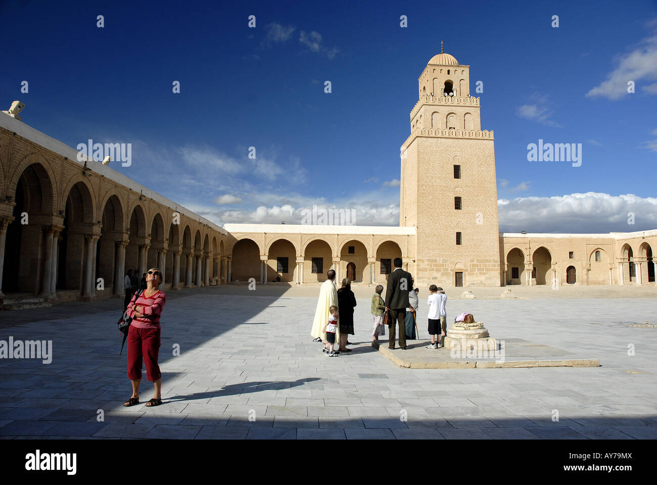 Great Mosque or Sidi Oqba Mosque Kairouan Tunisia Stock Photo - Alamy