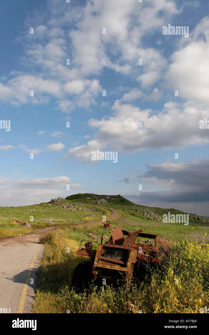 The Golan Heights Tel Saki site of a fierce battle in the Yom Kippur ...