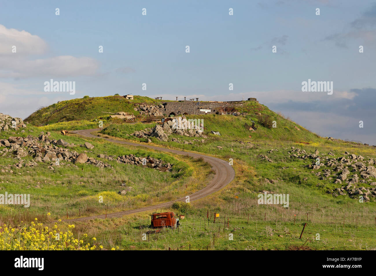 The Golan Heights Tel Saki site of a fierce battle in the Yom Kippur ...