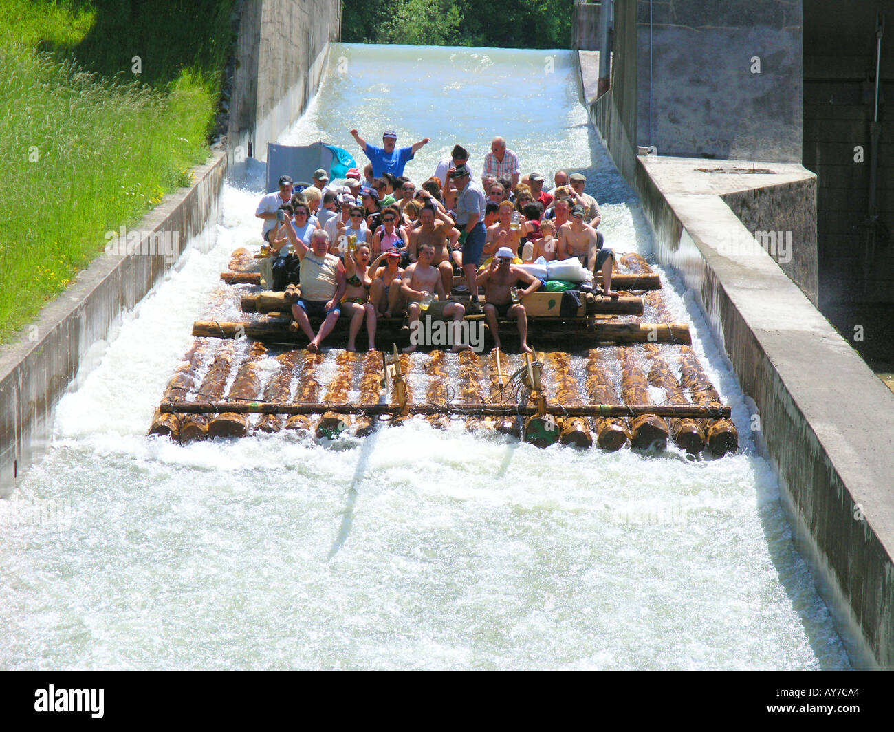 Munich isar raft drink hi-res stock photography and images - Alamy