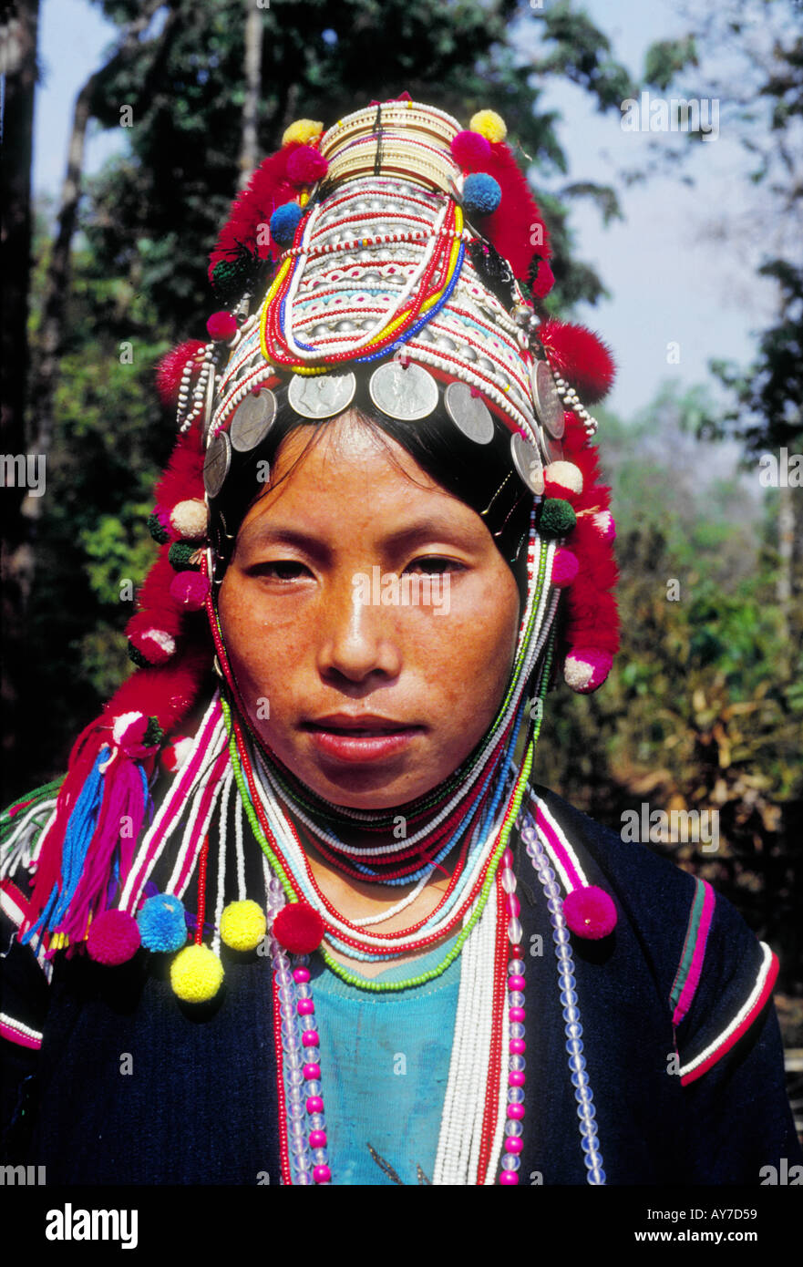 Ahka woman hi-res stock photography and images - Alamy
