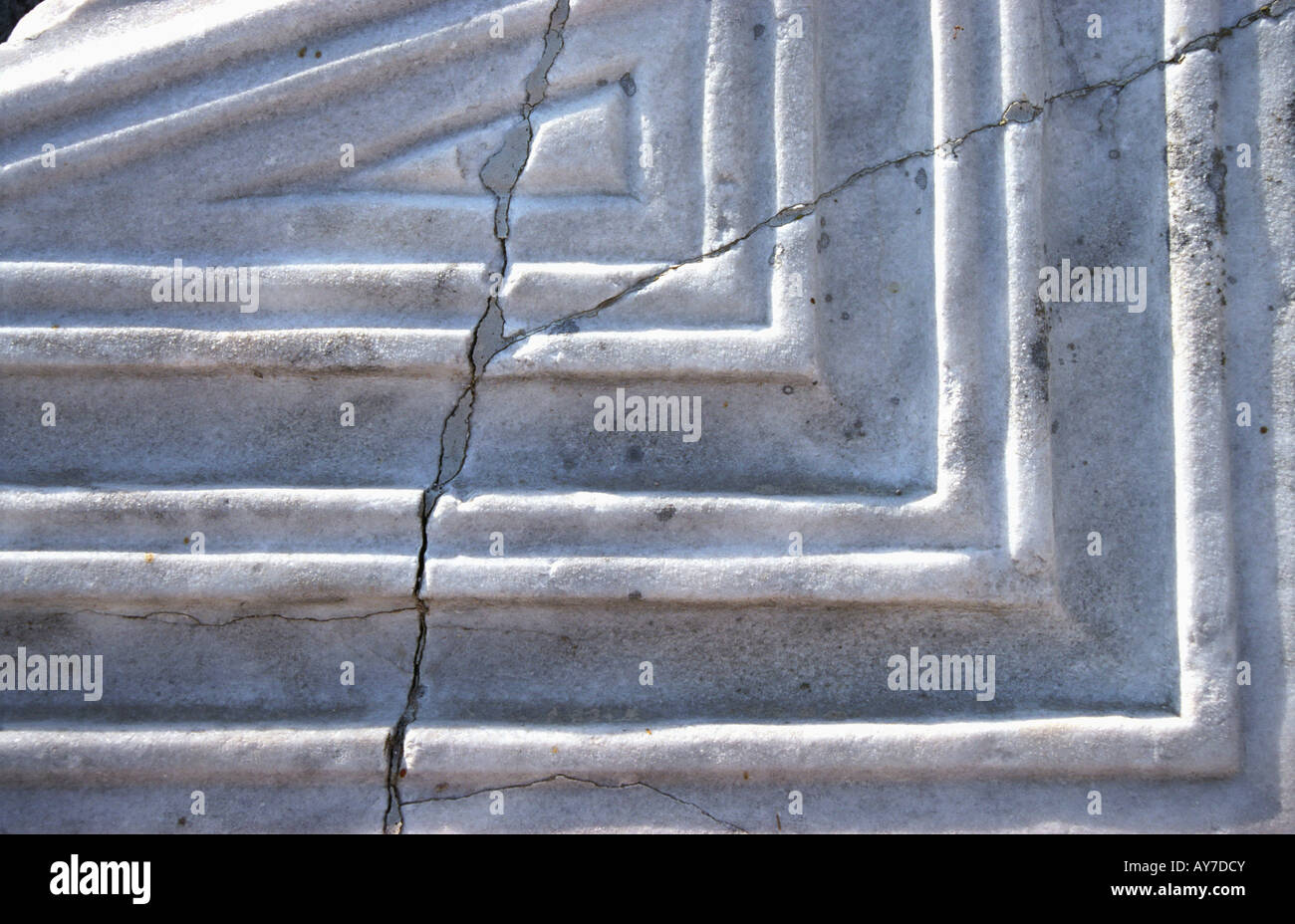 geometric design detail at excavation antique place Philippi Stock ...