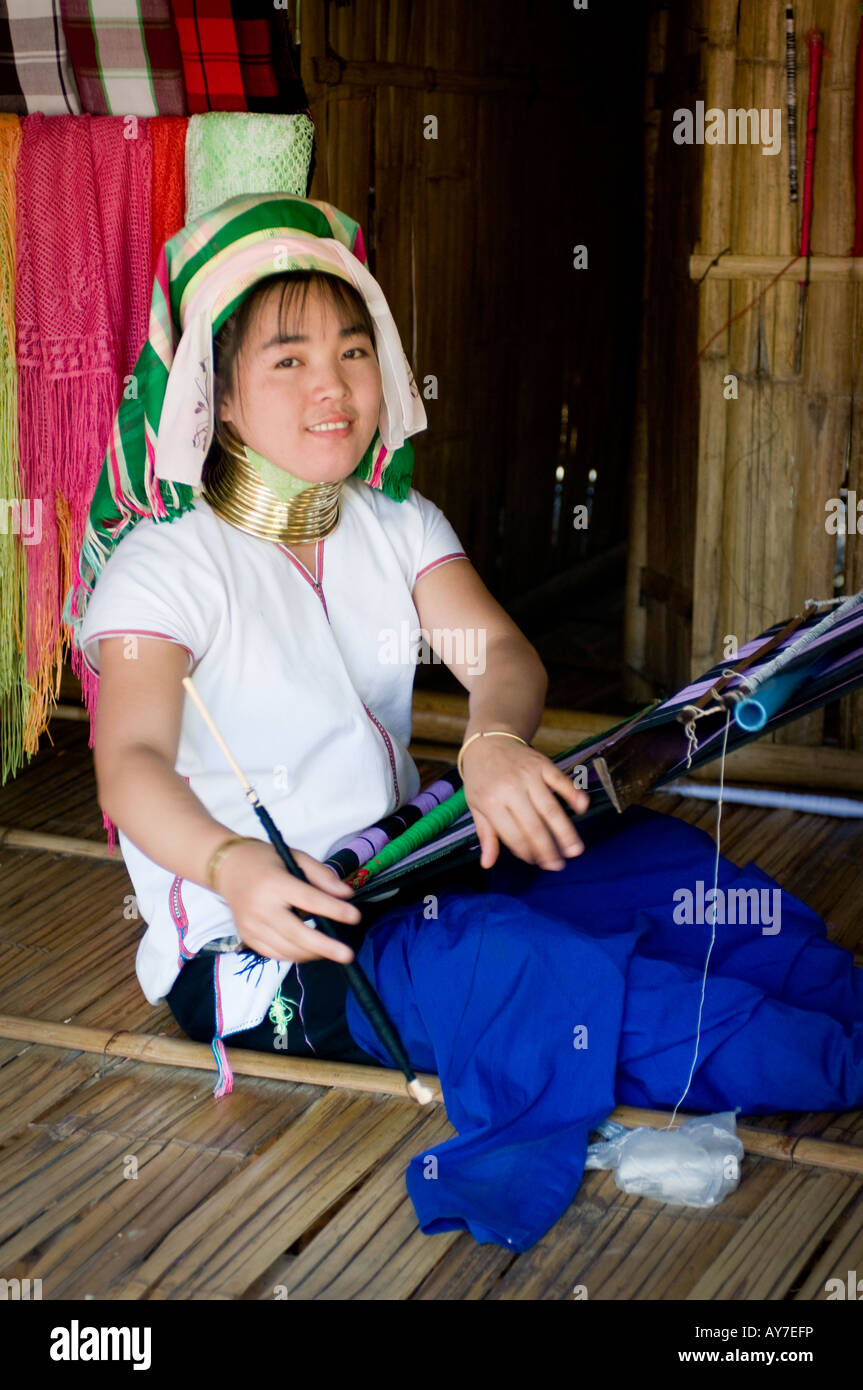 Girl in hill tribe village Chiang Rai Thailand Stock Photo - Alamy