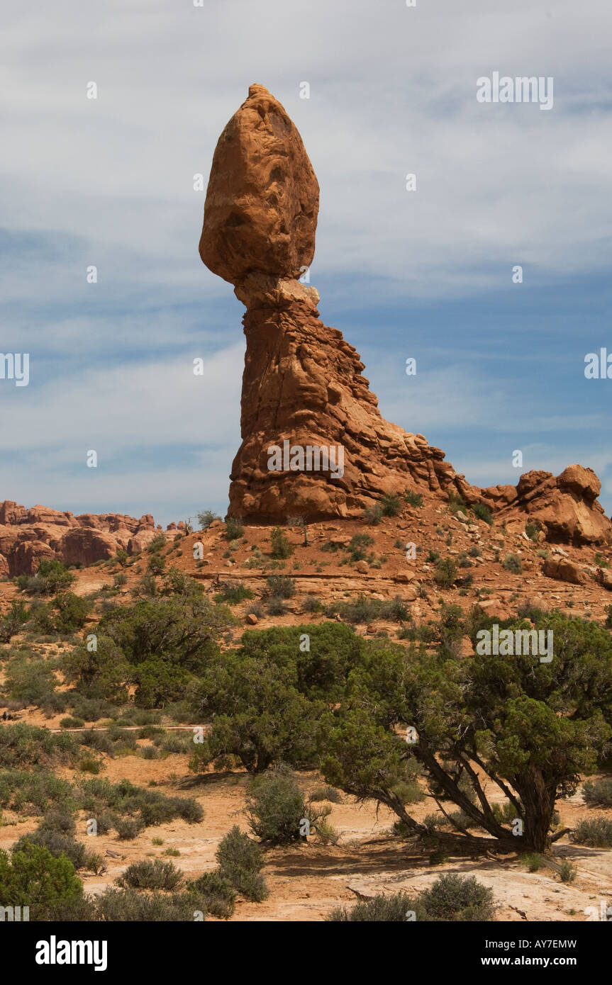 Balanced Rock, The Windows Section, Arches National Park Stock Photo ...