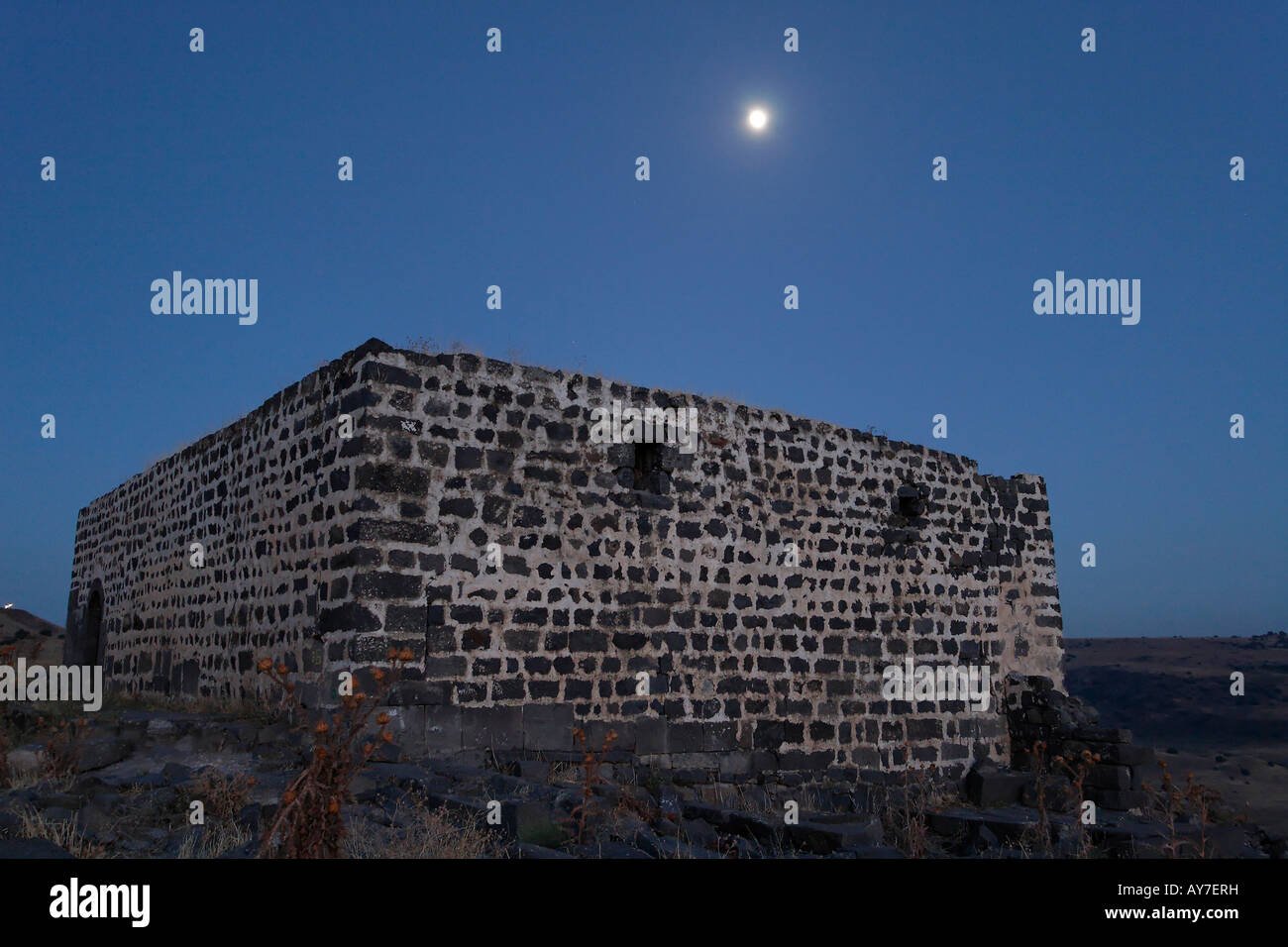 The Golan Heights Hurvat Kanaf remains of a Jewish village from the 6th ...