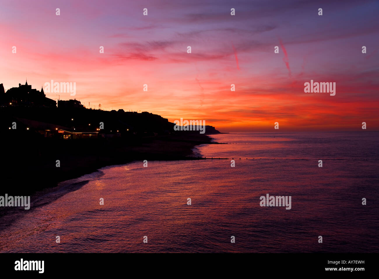 Sunset,Cromer pier "North Norfolk" UK Stock Photo - Alamy
