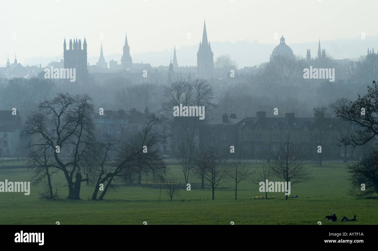 The dreaming spires of Oxford viewed from Southparks Stock Photo - Alamy