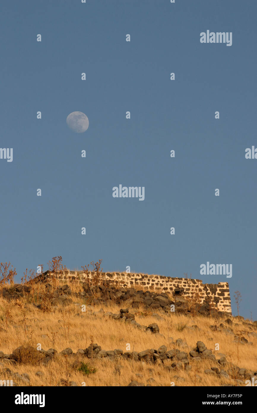 The Golan Heights Hurvat Kanaf remains of a Jewish village from the 6th ...