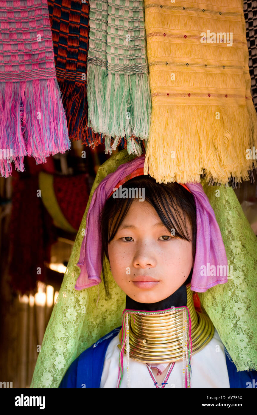 Girl in hill tribe village Chiang Rai Thailand Stock Photo - Alamy