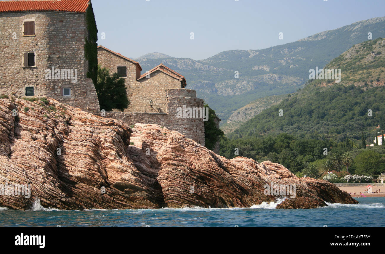 The sea and rock (Montenegro, Adriatic sea Stock Photo - Alamy