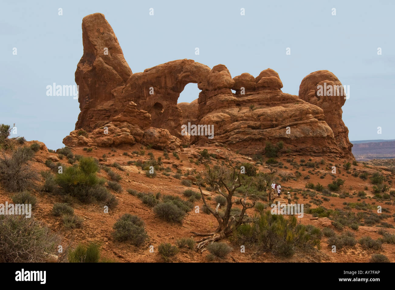 Turret Arch, The Windows Section, Arches National Park Stock Photo - Alamy
