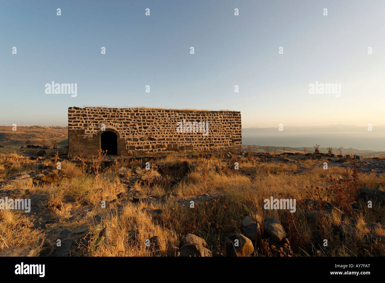 The Golan Heights Hurvat Kanaf remains of a Jewish village from the 6th ...
