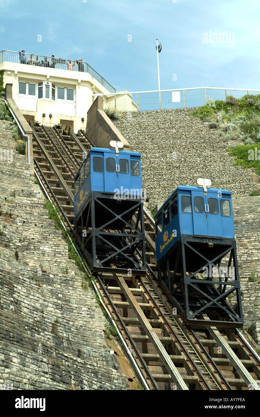 Cliff Railway on the seafront between Bournemouth and Boscombe Southern ...