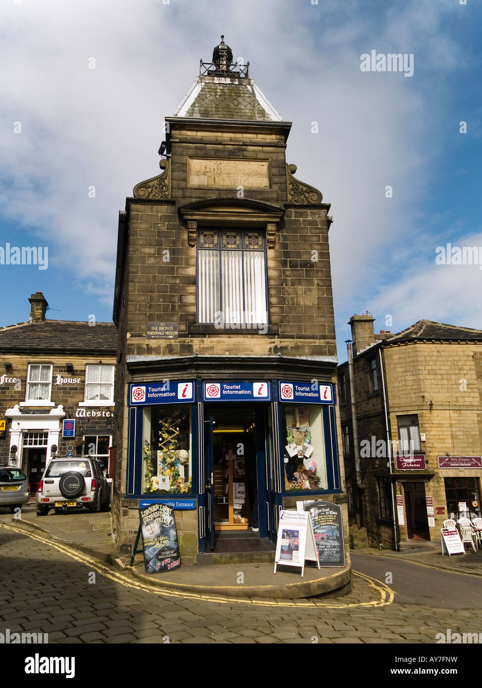 Tourist Information Office in Howarth West Yorkshire England Stock ...