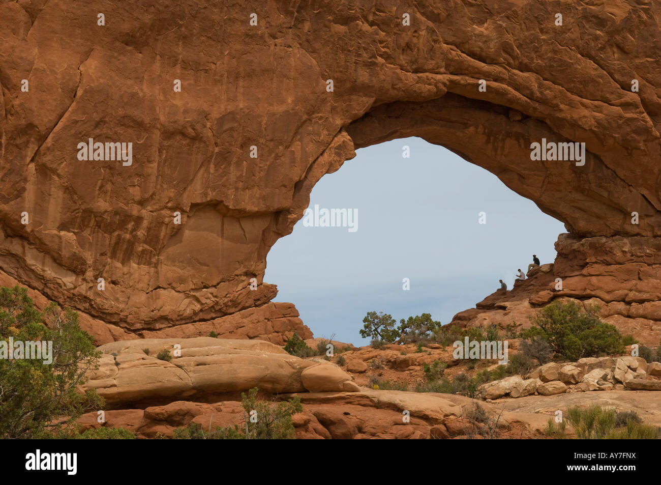 The North Window, The Windows Section, Arches National Park Stock Photo ...