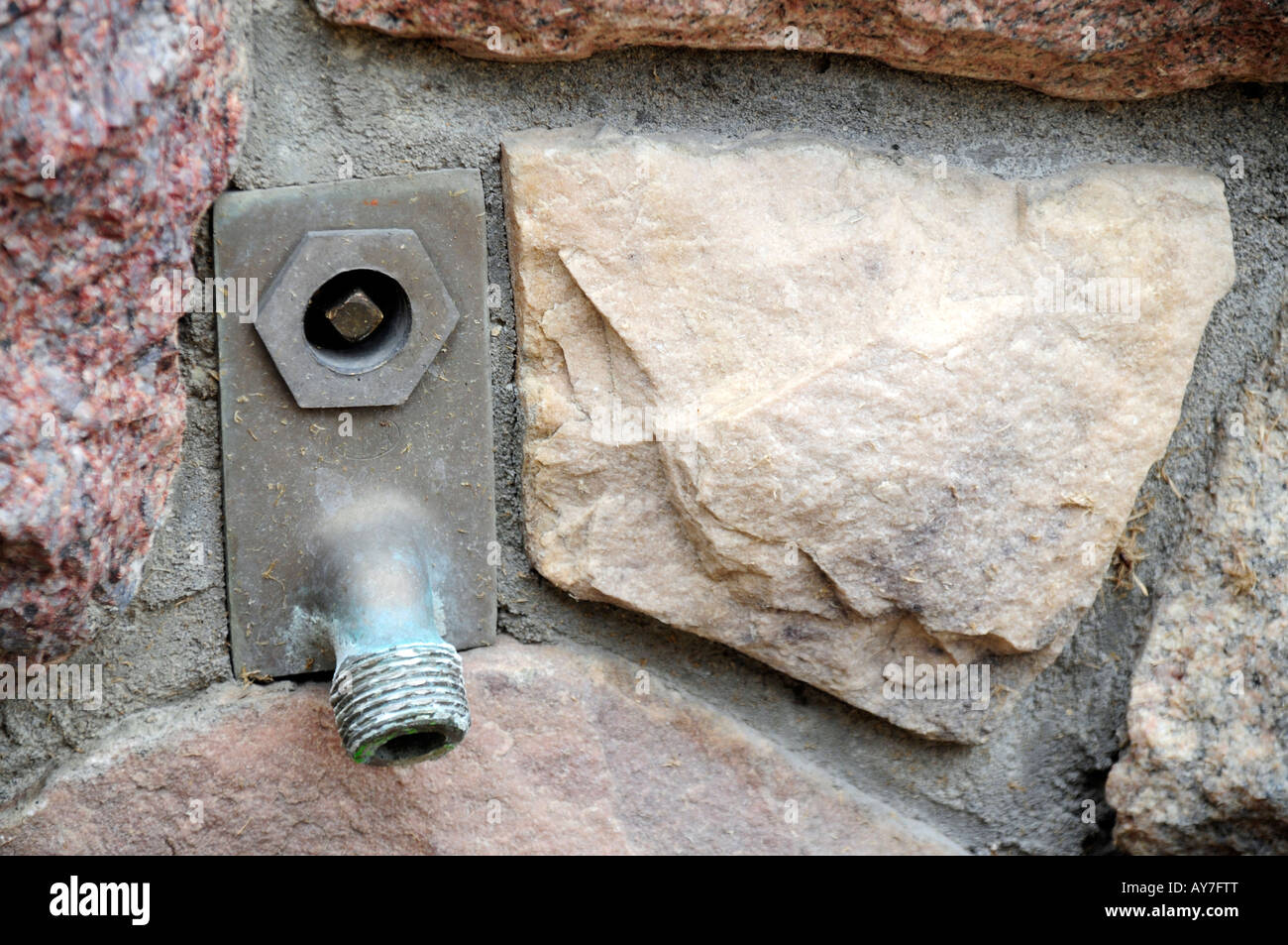 Water, Tap, Spout, Pour, Wall, Rock, Industrial, Cold Stock Photo - Alamy