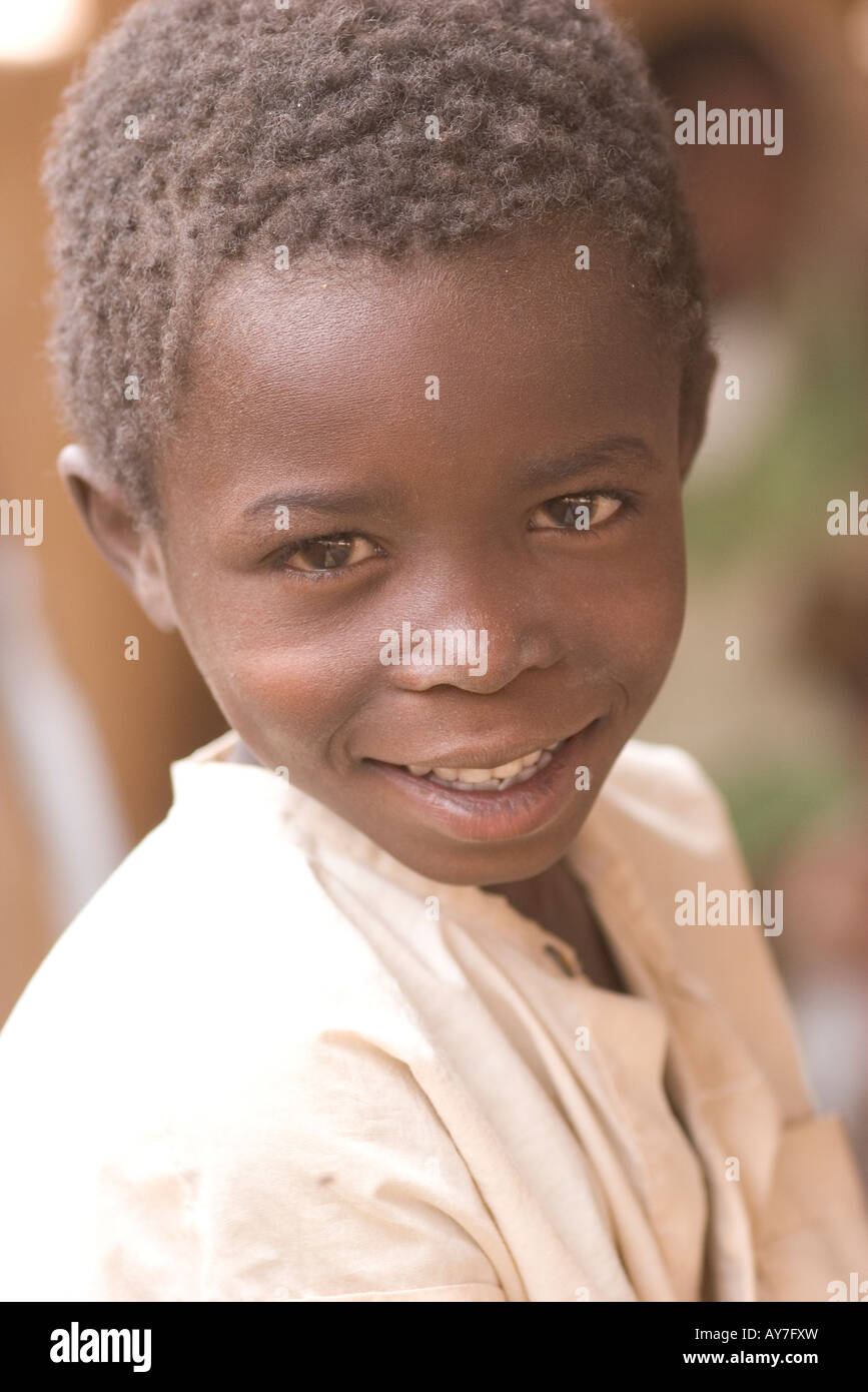 African child at health clinic run by the Red Cross in Agadez Niger ...