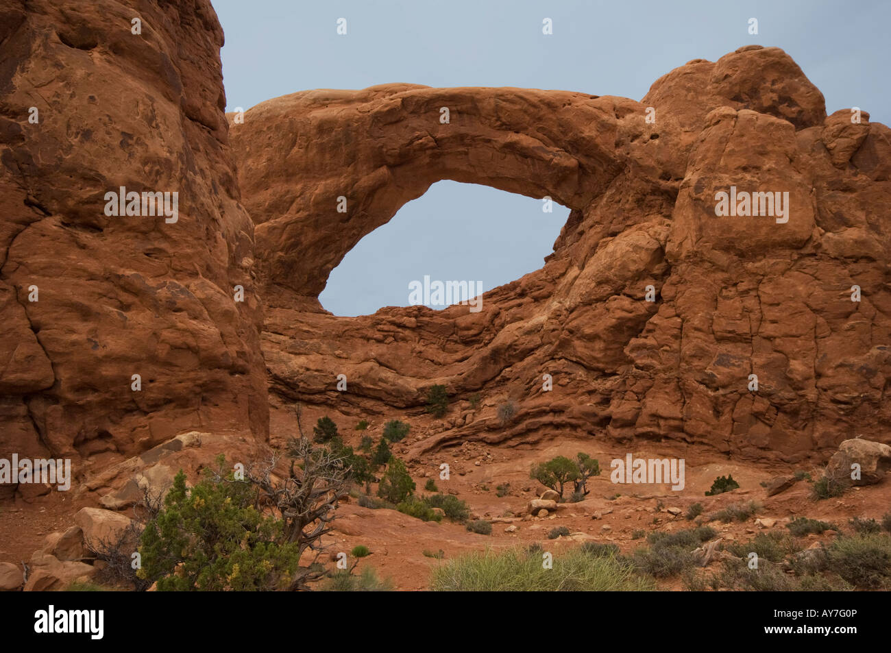 Turret Arch, The Windows Section, Arches National Park Stock Photo - Alamy