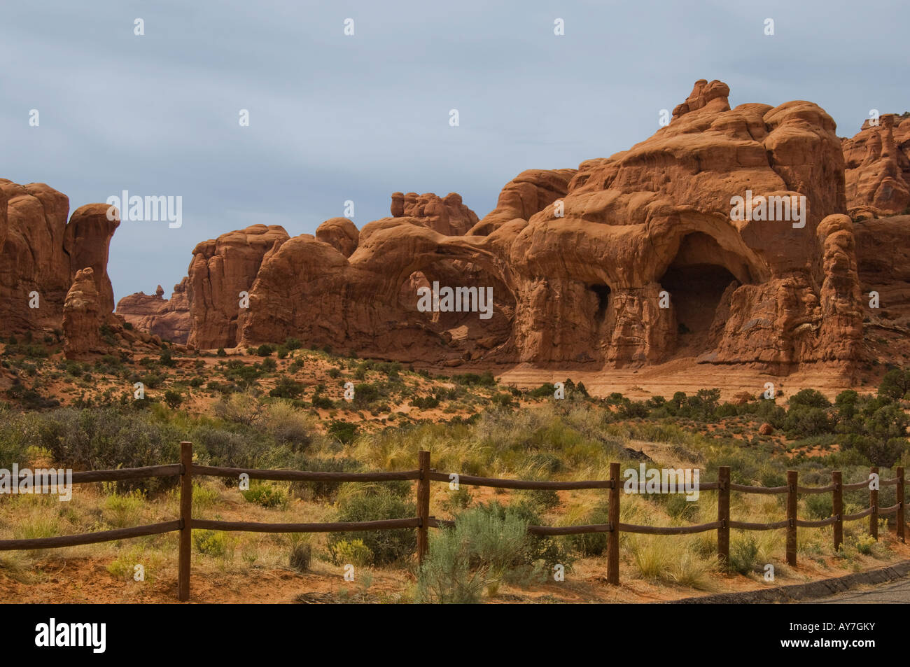 The Windows Section, Arches, National Park Stock Photo - Alamy