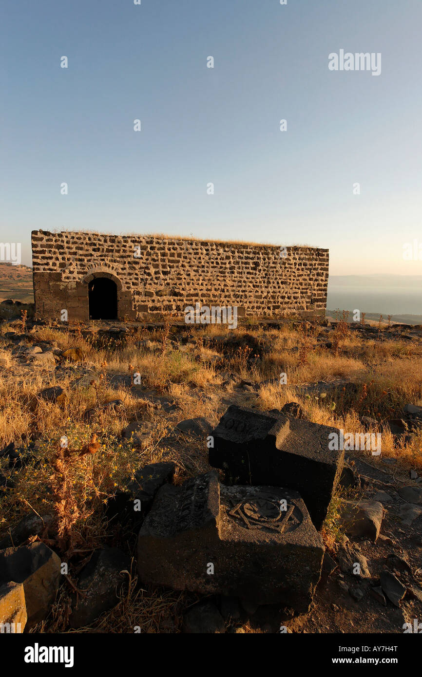 The Golan Heights Hurvat Kanaf remains of a Jewish village from the 6th ...