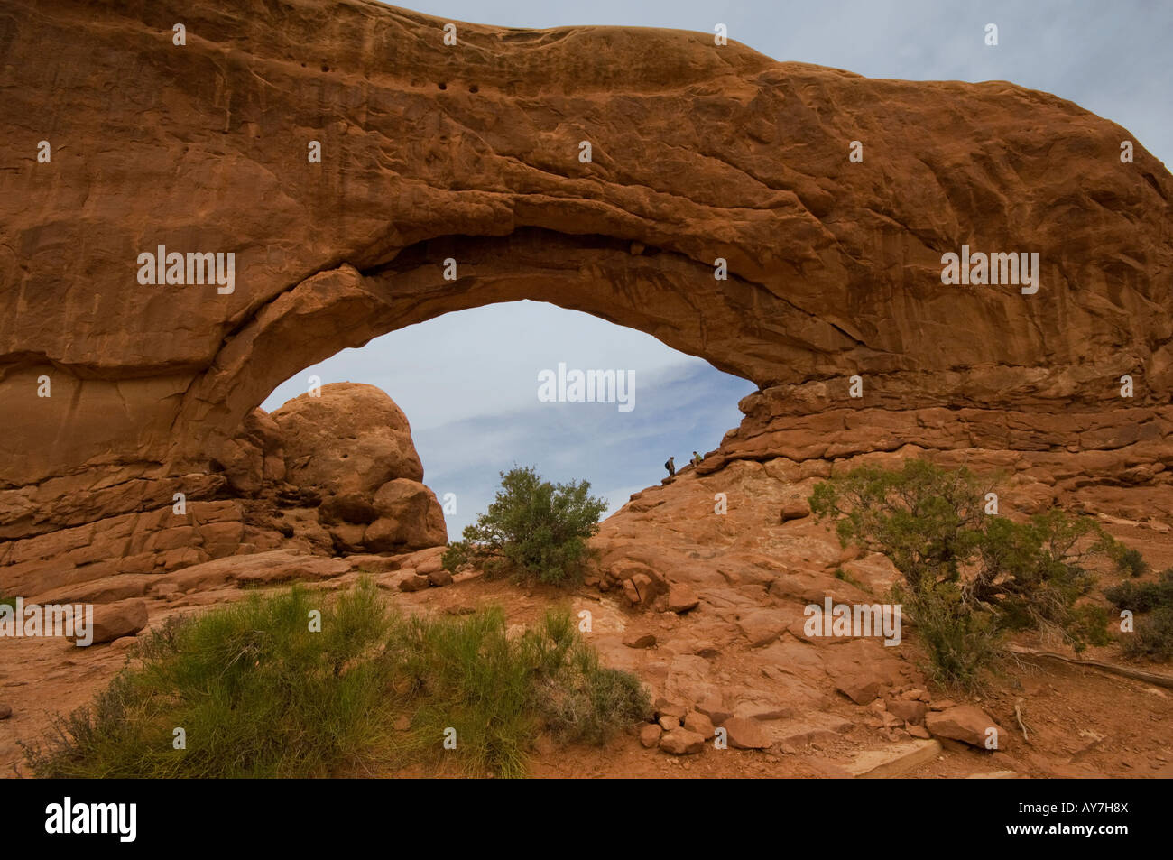 The North Window, The Windows Section, Arches National Park Stock Photo ...