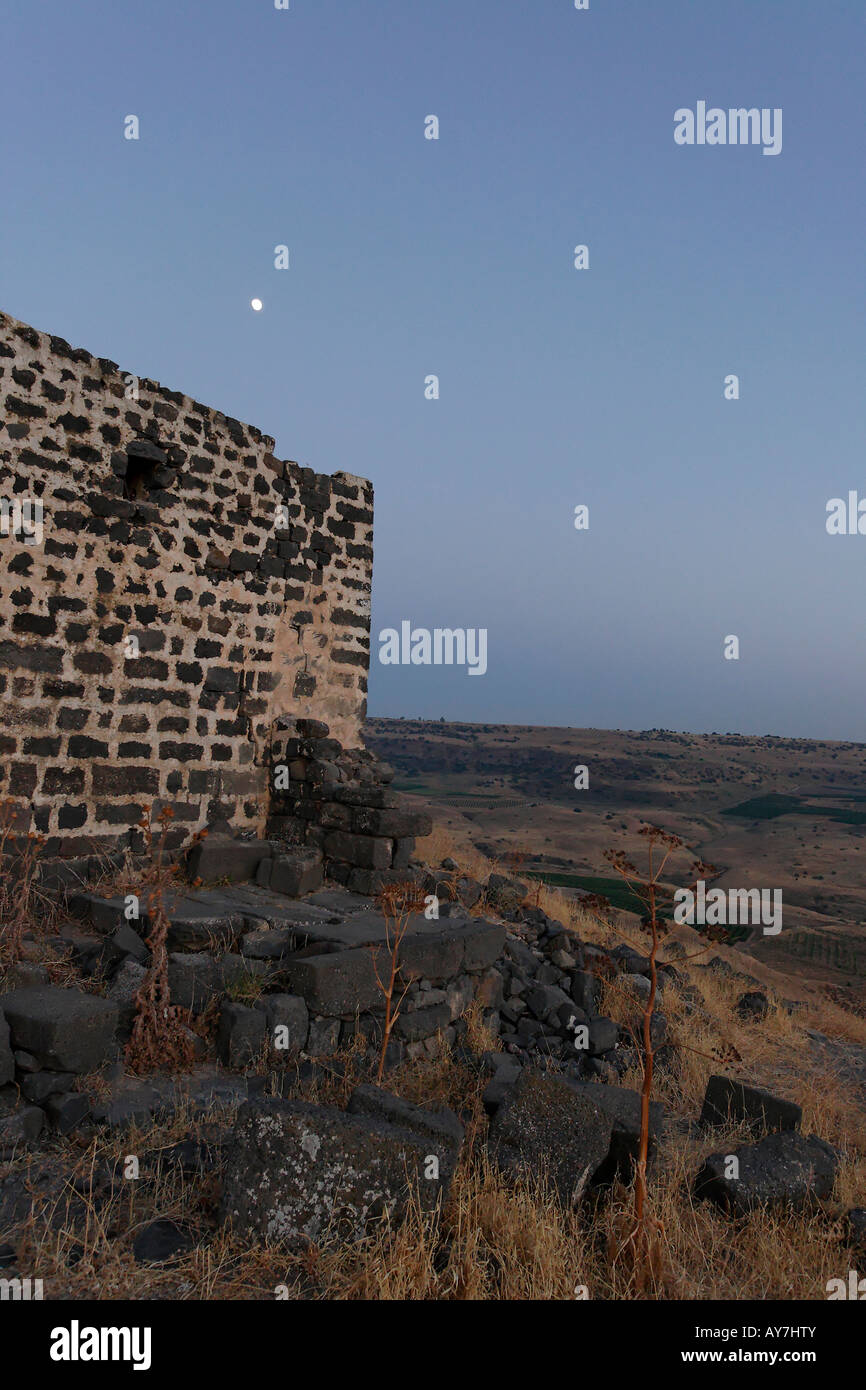 The Golan Heights Hurvat Kanaf remains of a Jewish village from the 6th ...