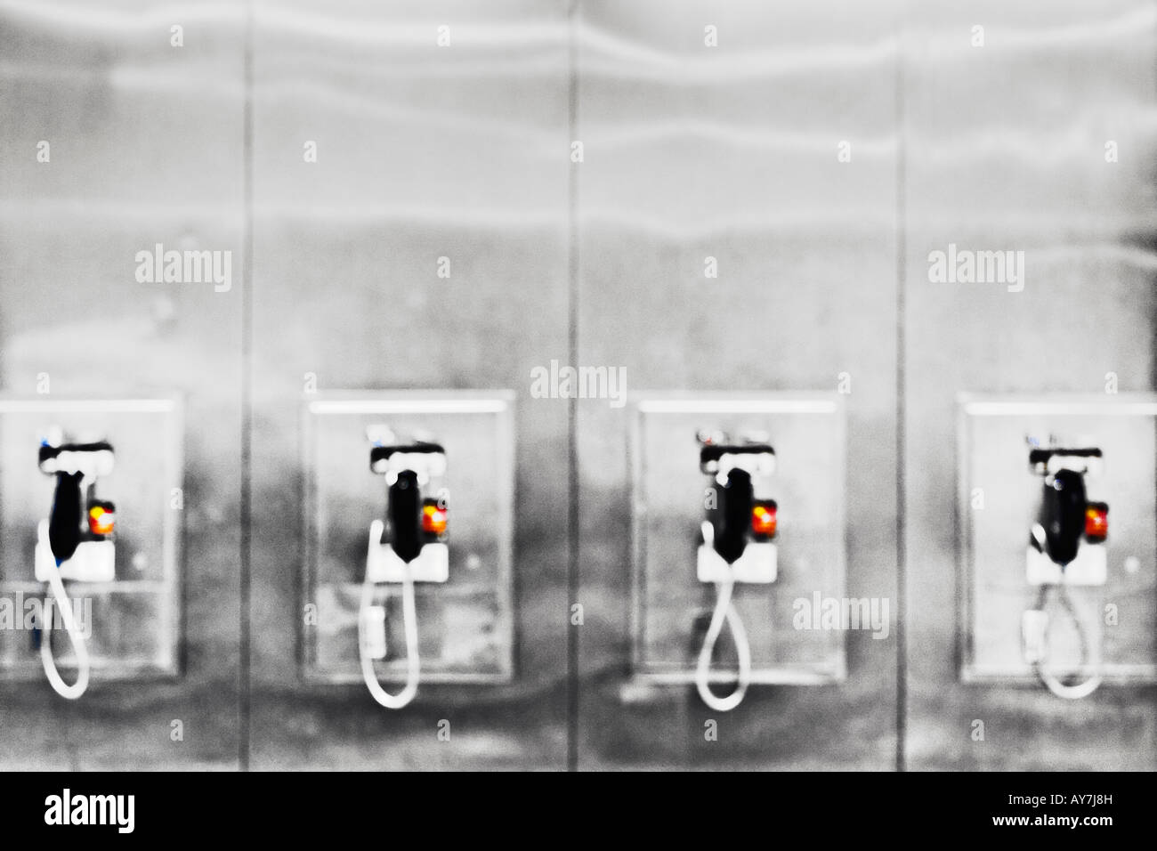 Row of pay phones hi-res stock photography and images - Alamy