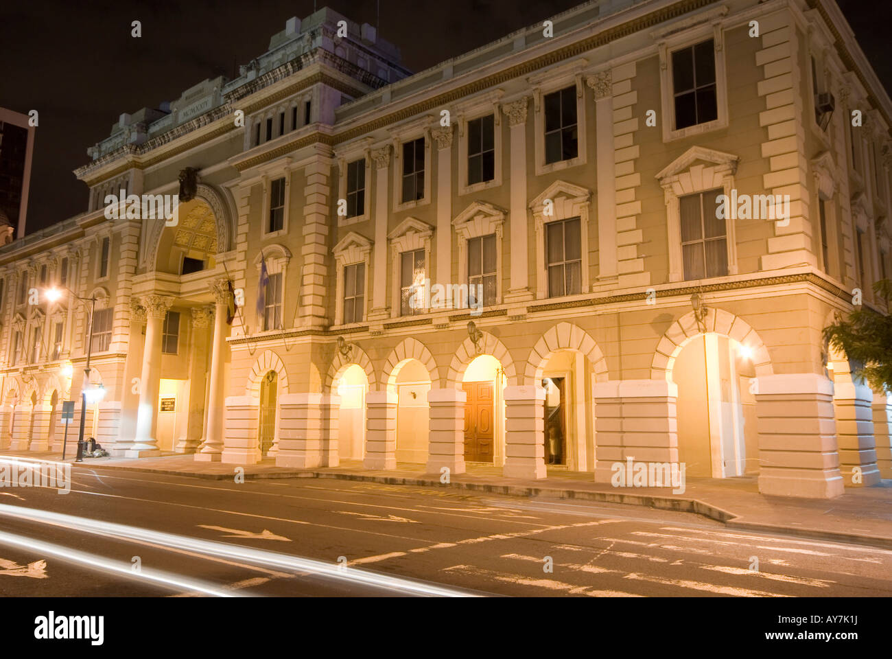 government palace office guayaquil ecuador by malecon 2000 night scene ...