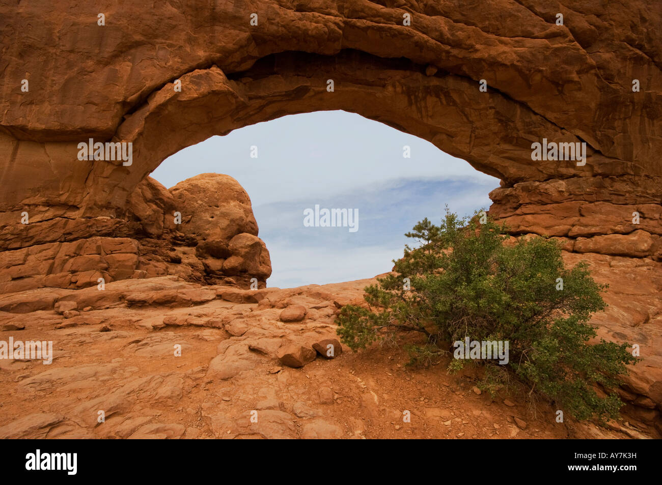 The North Window, The Windows Section, Arches National Park Stock Photo ...