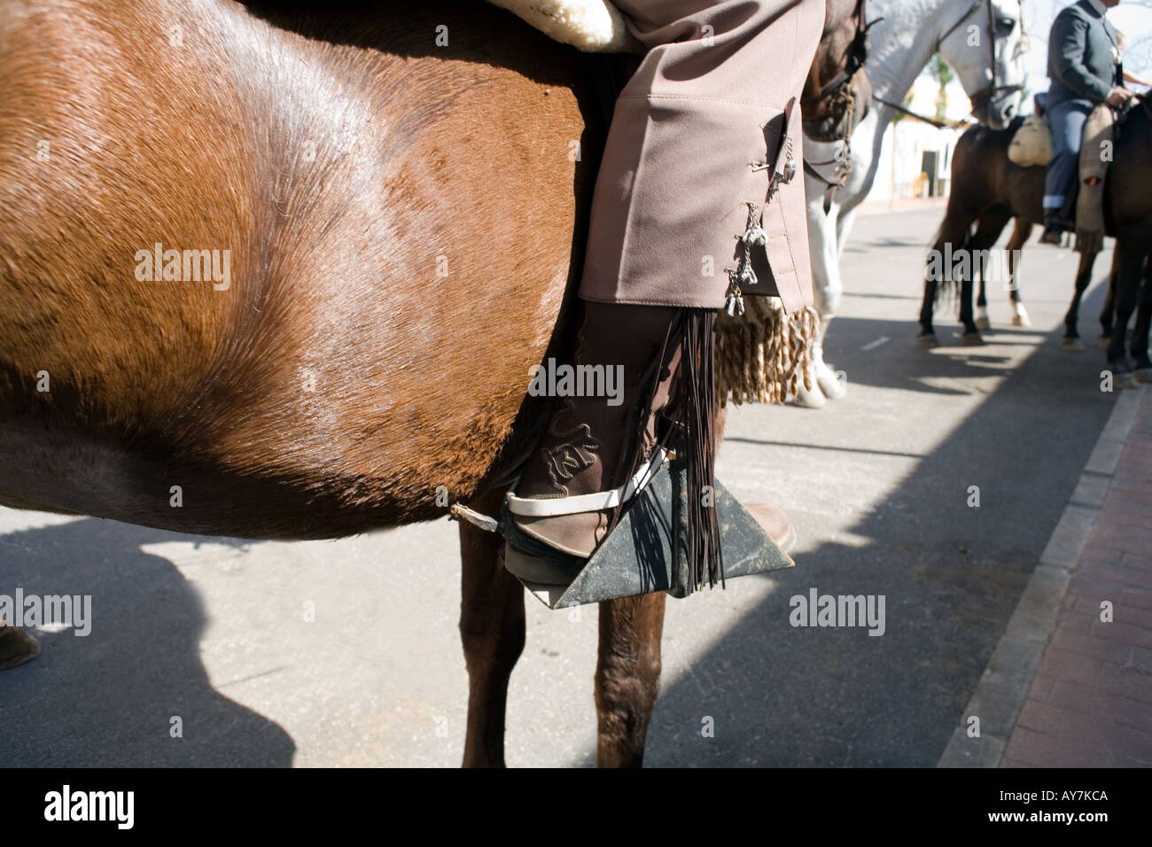 Traditional Spanish stirrup - Fuengirola Feria – Spain Stock Photo - Alamy