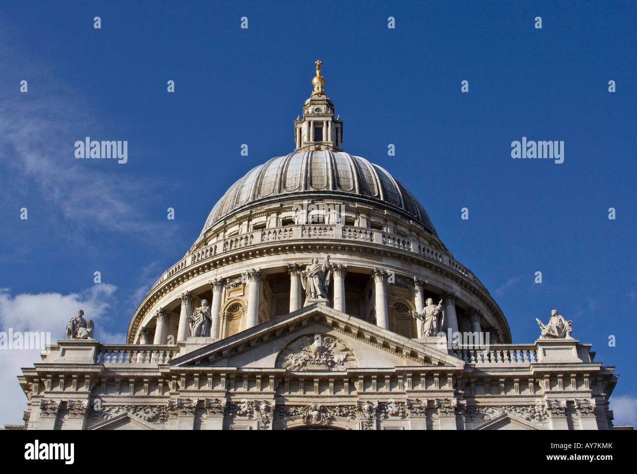 The dome of St Paul's Cathedral in London from the east Stock Photo - Alamy