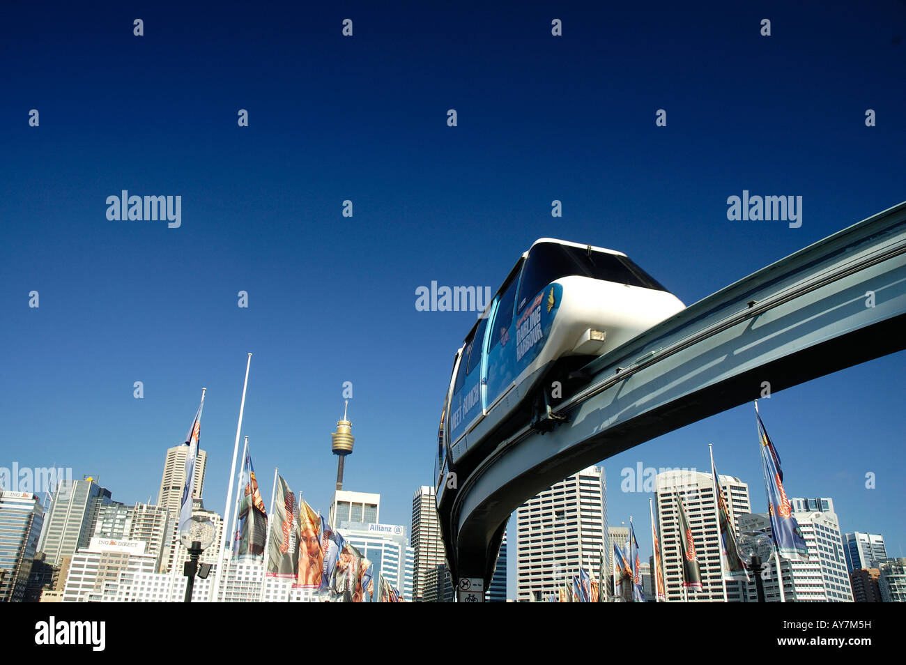 Monorail in Darling Harbour Sydney Australia 2007 Stock Photo - Alamy
